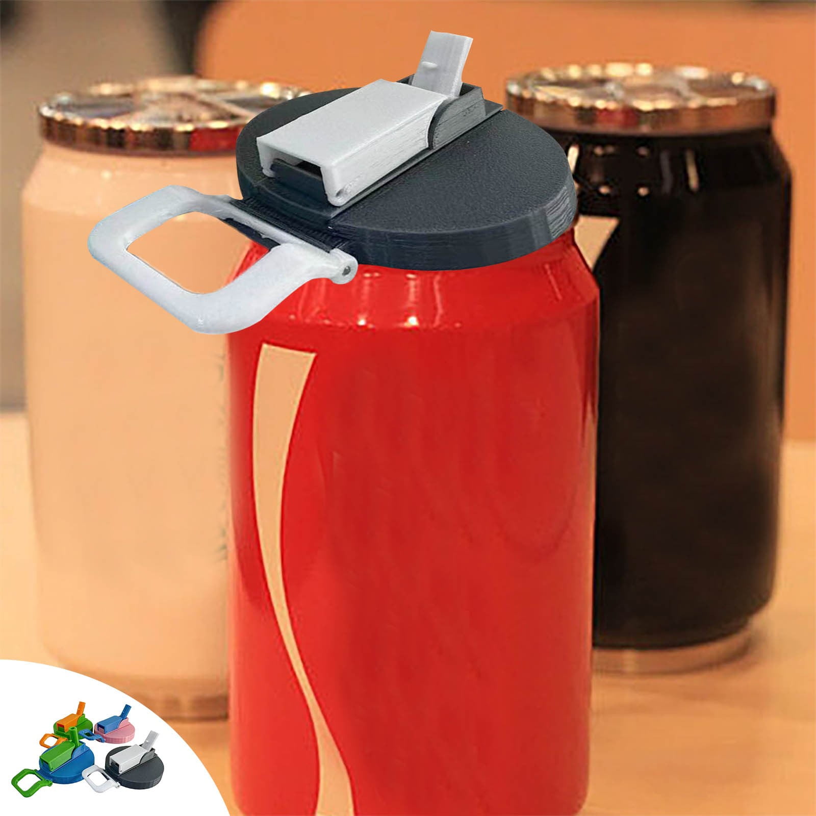 Off Promotions! Soda Can Lids Straw Soda Can Cover Cola Can 3D Printed ...