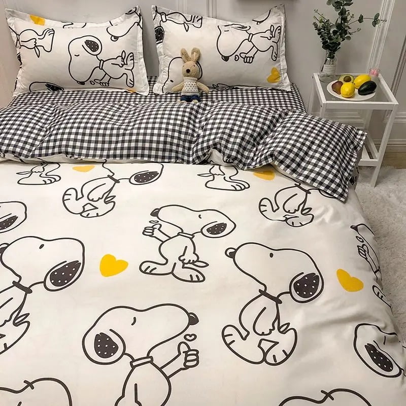 Click here for Yingd Cute Snoopy Cartoon Duvet Cover Bedding Set... prices