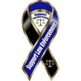 Support Law Enforcement Blue Large Ribbon Magnet - Walmart.com