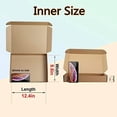 13x10x2 Inches Shipping Boxes Pack of 25, Small Corrugated Cardboard ...