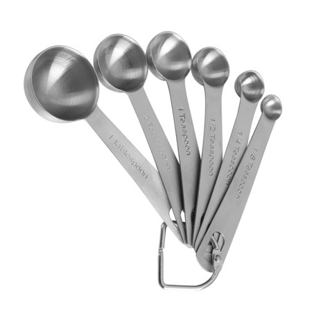 Peahefy Measuring Spoons, Dry And Liquid Ingredients Spoons,Set of 6 ...