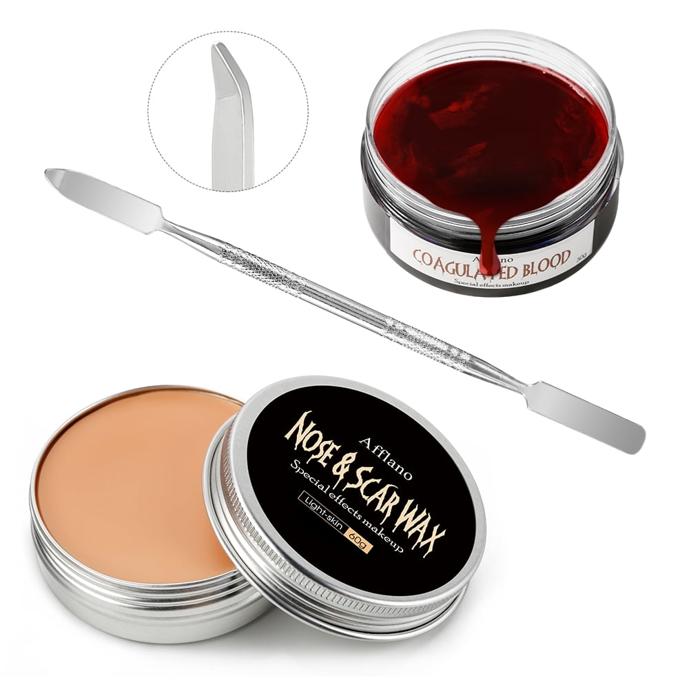 Fake Blood SFX Makeup Kit 2pcs, AFFLANO Special Effects Stage ...