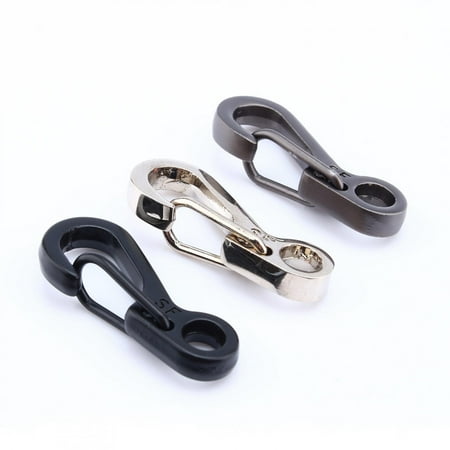 Spring Clips Hook, Alloy Black Key Carabiner Clip 3cm Resist Water Mini ...