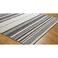 K2 Floor Style Andes Canyon Graphite Hand Made Cotton Chenille Area Rug ...