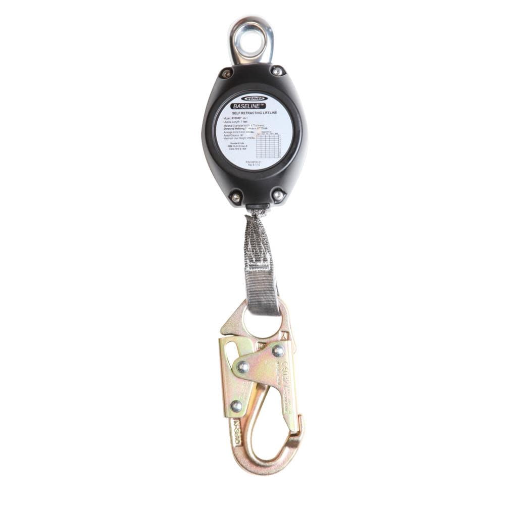 Werner 7 Ft. Baseline Web Self-Retracting Lifeline - Walmart.com