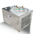 Kolice Commercial Countertop 18'' Round Ice Pan Fry Ice Cream Roll ...