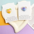Clear Resin Heart Card, DIY Craft Decoration with Colorful Flowers ...