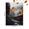 Autumn Landscape Stream Canvas Art for Living Room Bedroom Dining Room ...