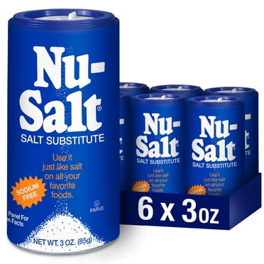 Nu-Salt Sodium-Free Salt Substitute, 3 Oz - Ideal for Table Use ...