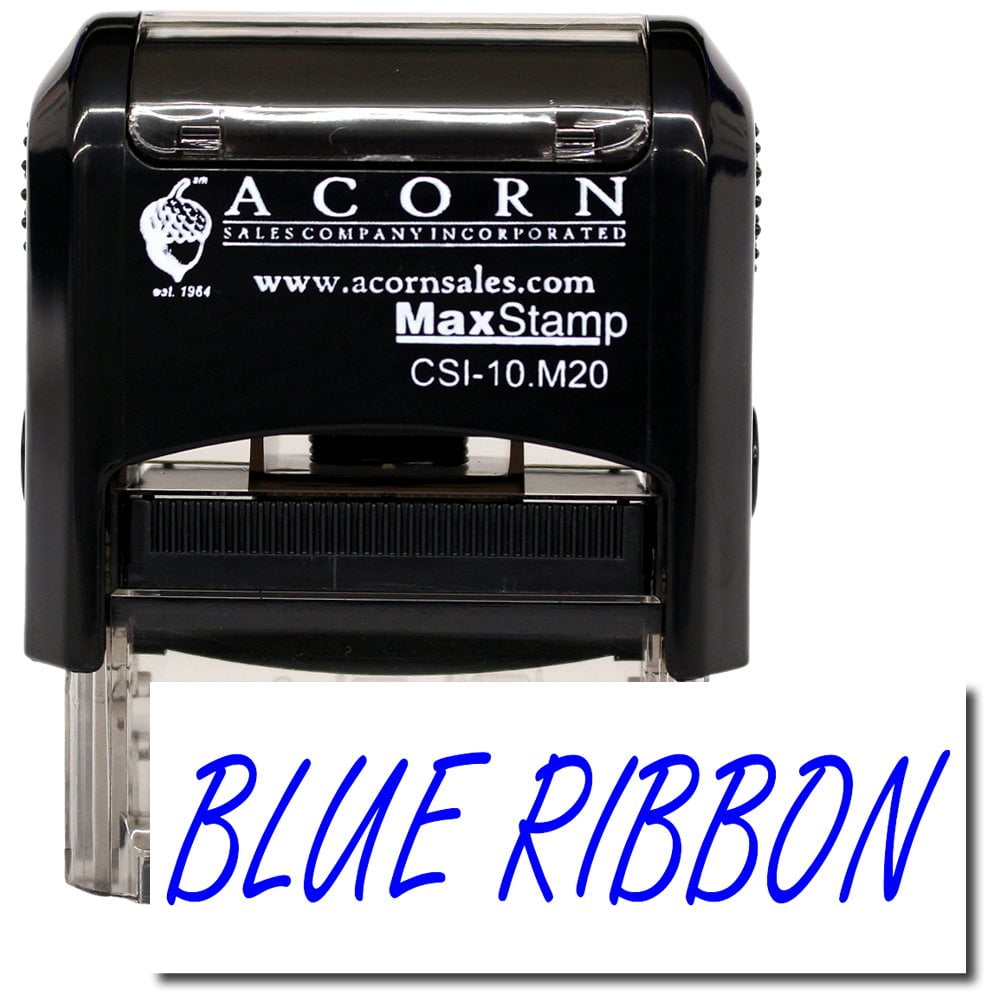 Self-Inking Blue Ribbon Stamp with Purple Ink - Walmart.com