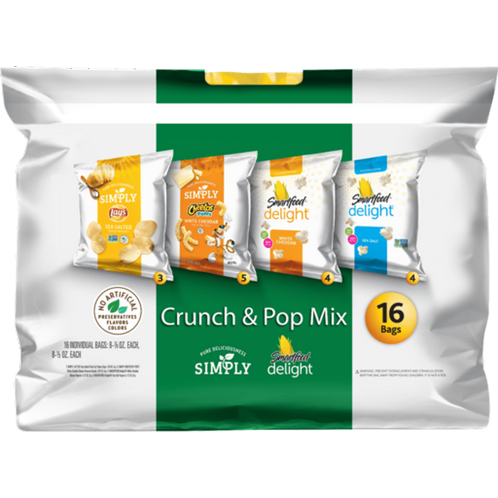 Frito Lay Mix 16ct Simply & Smarfood 11.0oz - Walmart.com - Walmart.com