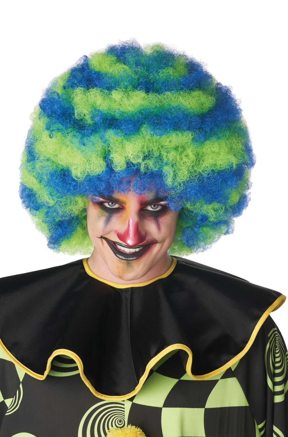 Spiral Clown Wig (Blue/Green) - Walmart.com