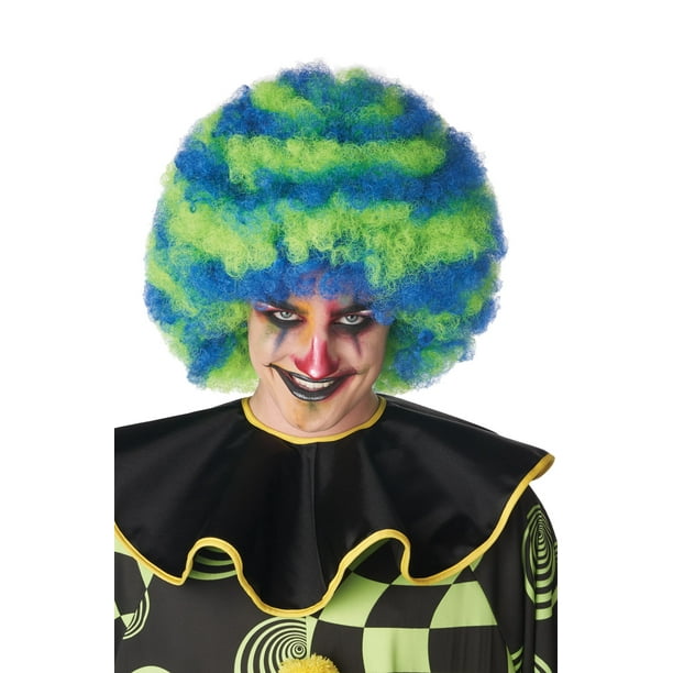 Spiral Clown Wig (Blue/Green) - Walmart.com