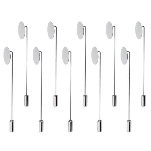 7x10 Piece Blank Tray Glue Pin DIY Clutch Boutonniere Pins 7 Pcs ...