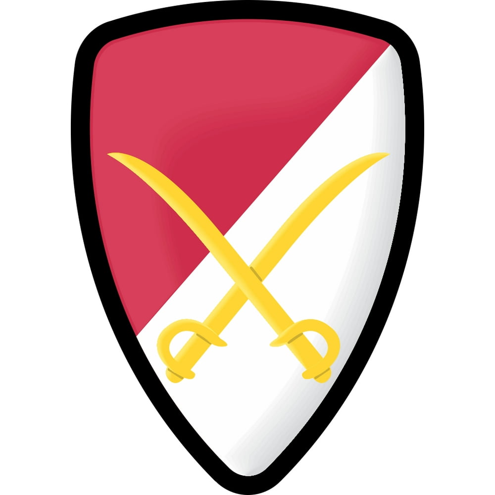 3.8 Inch 6th Cavalry Brigade Patch Vinyl Transfer Decal - Walmart.com - Walmart.com