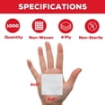 HEALQU 1000 Gauze Pads 2x2 - Soft Non-Woven 4-Ply for Tooth Extractions ...