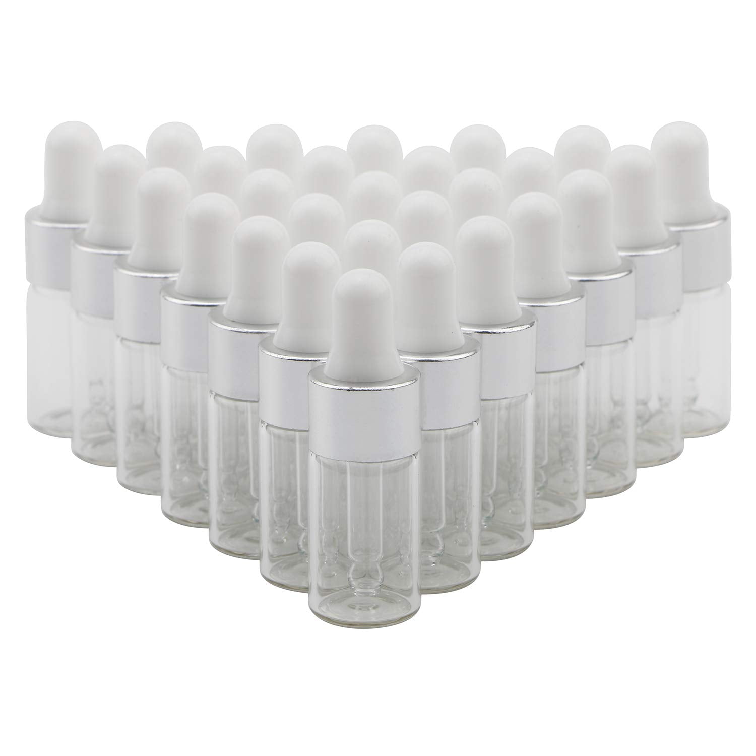 Mini Clear Glass Multi-Function Essential Oil Sample Dropper Bottles ...