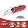 T TOVIA Folding Utility Knife, Quick Change, 3-Position Retractable ...