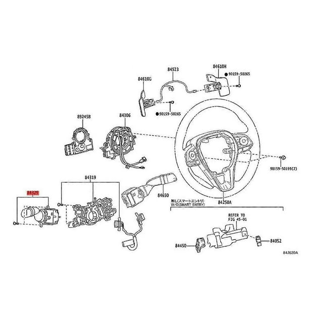 Auto Headlight Closing Handle Turn Signal Switch 84329-33060 for Land ...