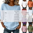cfhntfmh Summer Tops for Women Casual Round Neck Loose Fit Shirts ...