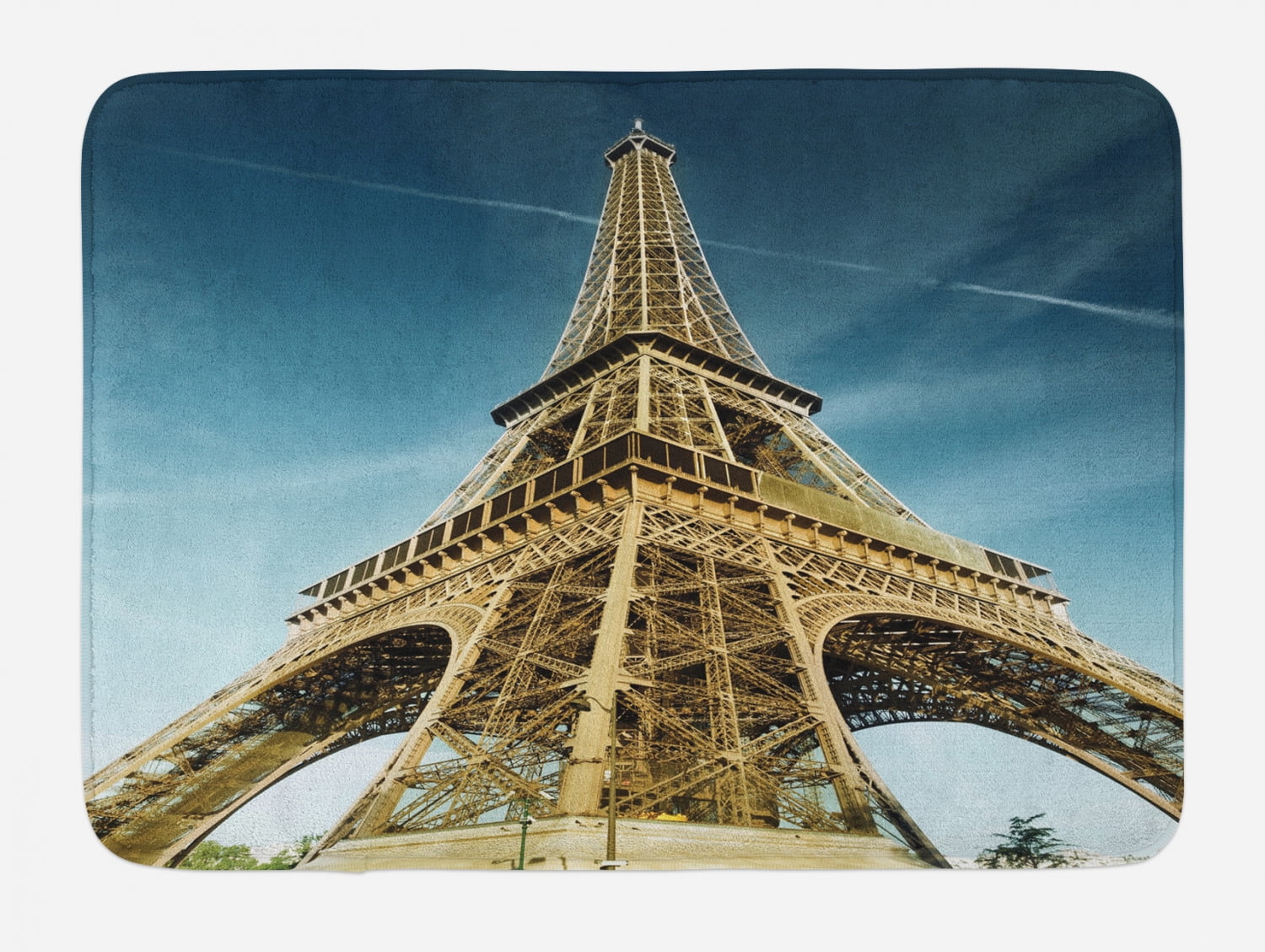 Eiffel Tower Bath Mat, Paris Landmark Architecture France Travel ...