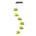 SDJMa 33.5in Bee Wind Chime, Color Changing Mobile 6-LED Solar Wind ...