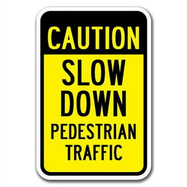 GoSports Slow Down Man! Street Safety Sign - High Visibility Kids at ...