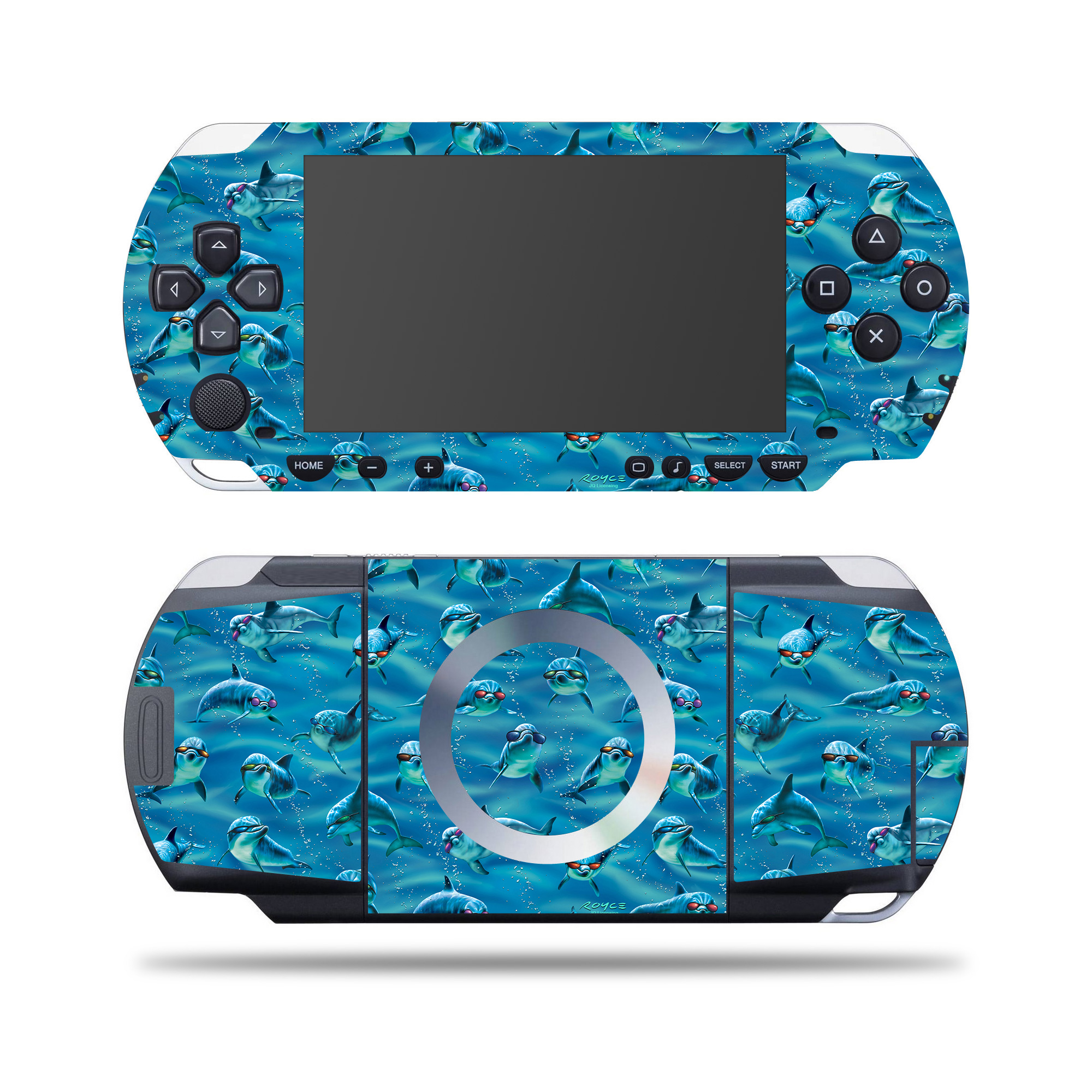 Skin Decal Wrap Compatible With SONY PSP Dolphin Gang - Walmart.com
