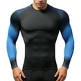 Donemore Men's Quick-Dry Compression Workout Shirt Long Sleeve Round ...