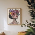Affixzi Maximalist Floral Crown Portrait Art, Eclectic Boho Aesthetic ...