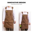 woodworking Apron，Aprons for Men Men and Women with Pockets,Canvas Cross Back Heavy Duty ...