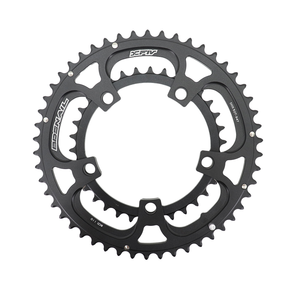 Snail Double Round Chainring 110bcd for Road bike 2x 50T 34T 52T 36T ...