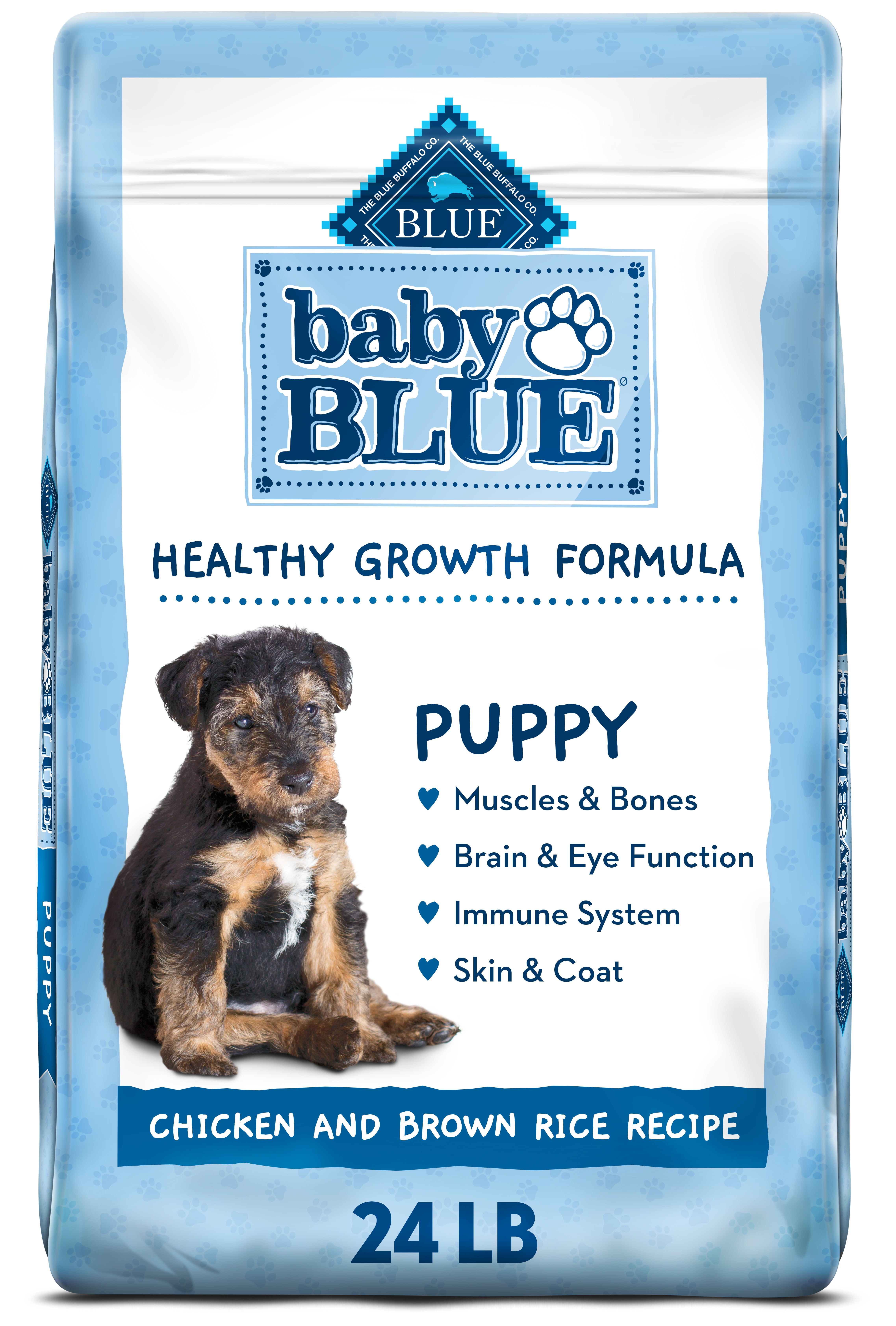 Blue Buffalo Baby BLUE Healthy Growth Formula Natural Puppy Dry Dog ...
