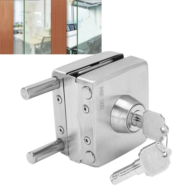Frameless Glass Door Locks, Stainless Steel Wear Split Inner Lock Push ...