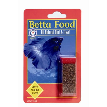 SFBB Betta Food 71401 Freeze Dried Natural Fish Bloodworms, 1 g Vial ...