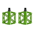 Metal Alloy Flat Platform Pedals Road Mountain Bike Pedal - Green ...