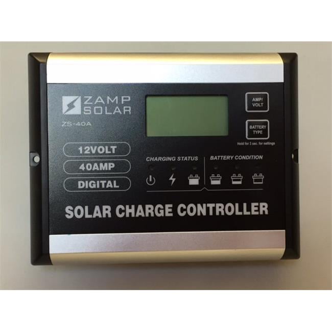 Zamp Solar ZS-40A 40A Digital Deluxe Solar Charge Controller - Walmart.com