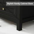 Eclife 60" Modern Double Sink Bathroom Vanity with Spacious Resin Top ...