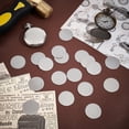 40Pcs Stainless Steel Stamping Blank Tag Cabochons Flat Round Stainless ...