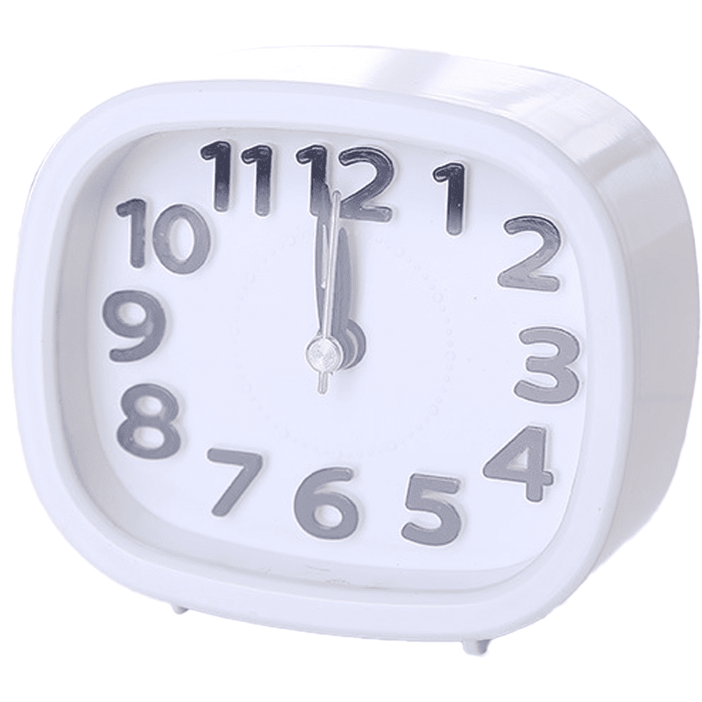 Small Simple Bedside Student Desk Clock, Battery Operated Travel Office ...