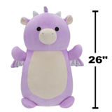 Squishmallows Official Plush 26 inch Purple Dragon Childs Ultra Soft ...