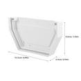 Omeite PVC sink gutter double-sided external plugging seal indoor eaves ...