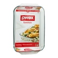 Pyrex Large Rectangular Casserole, 4 Qt Oblong Glass Baking Dish ...