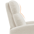 Yaheetech 2pcs Ivory Upholstered Boucle Recliner Chairs for Living Room ...