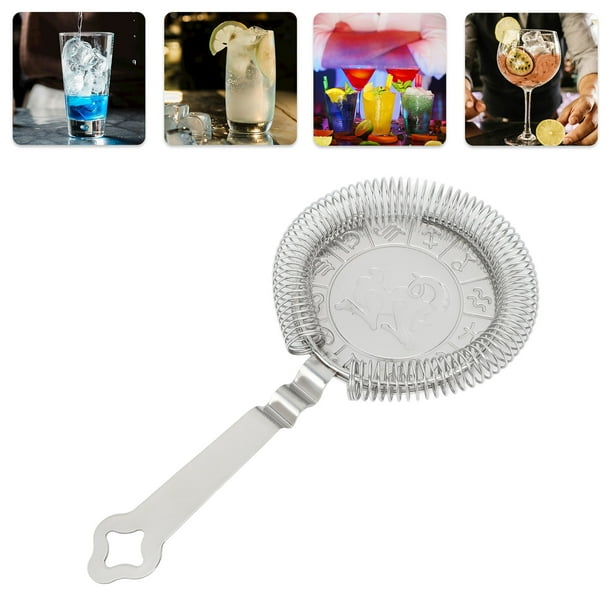 Cocktail Strainer, Stainless Steel Bar Strainer For Bartending Bar ...