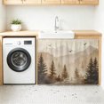 Cabinet Curtains 11"W x 13"L, Black Forest Sink Skirt for Bathroom ...