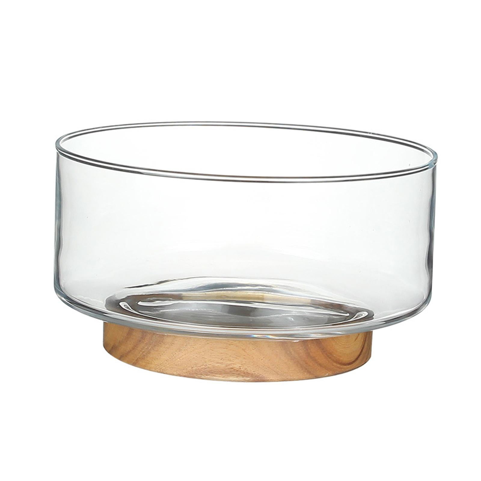 Novelty Snacks Fruit Basket Bowl with Wooden Pedestal Decorative Bowl ...