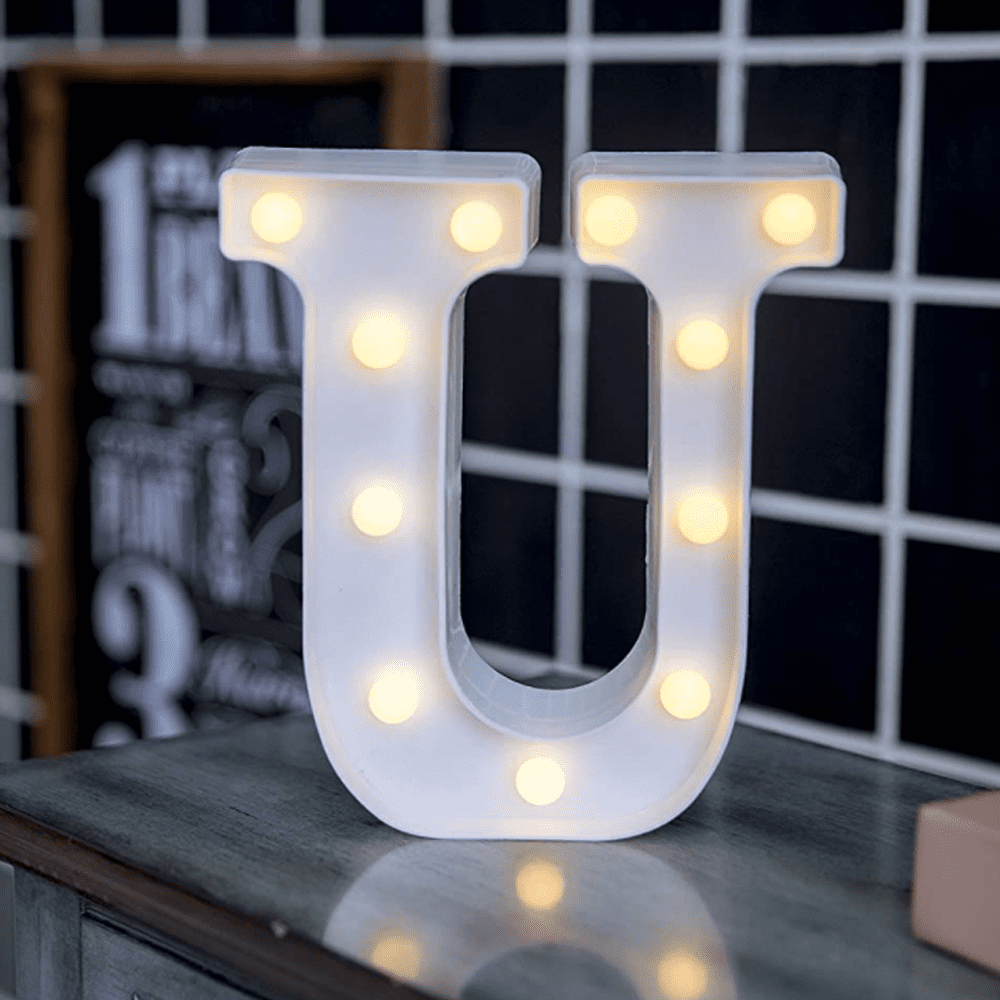 Letras Luminosas Led PANEL DECORATIVO Lampara Decorativa Abecedario ...