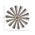 DecMode Metal Windmill Wall Decor - Farmhouse Sculpture - Walmart.com