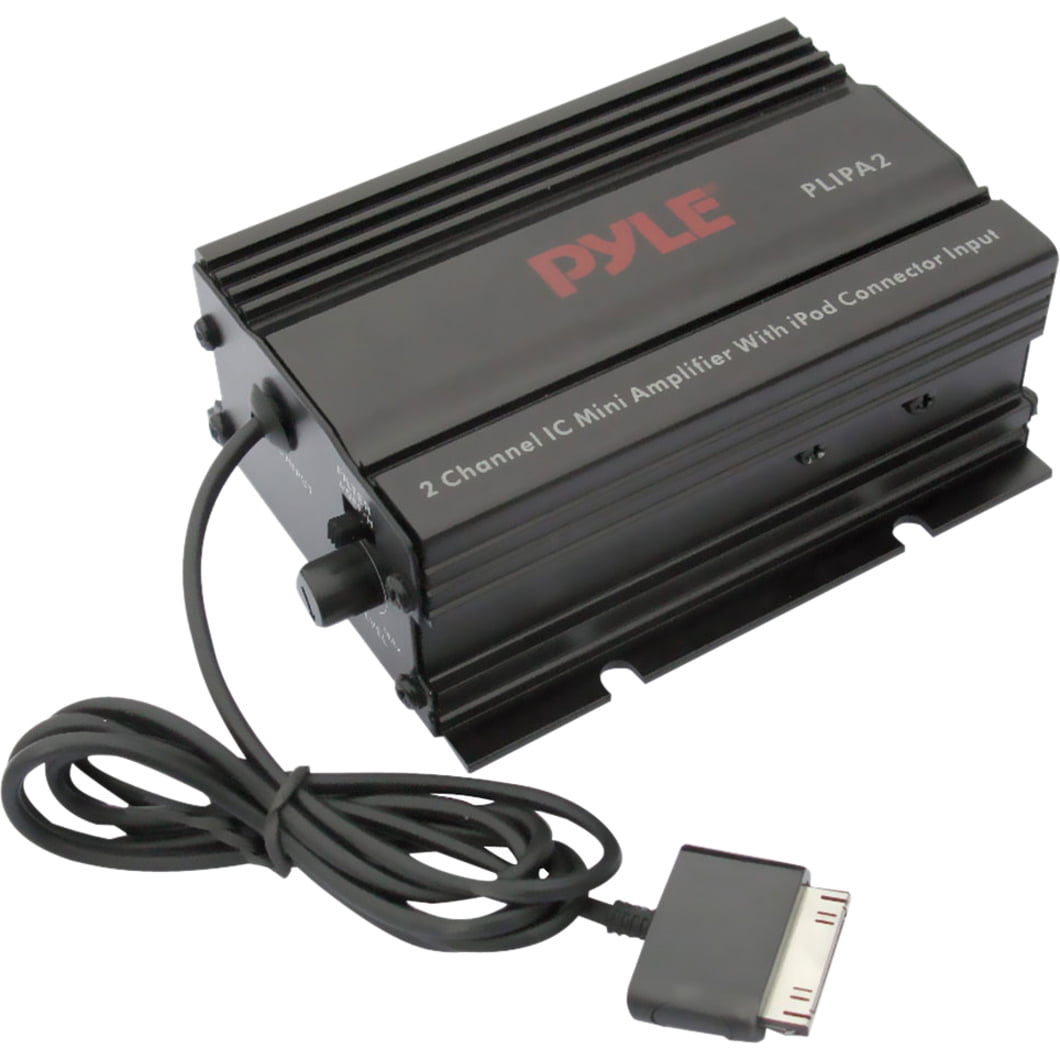 Pyle PLIPA2 Car Amplifier, 300 W PMPO, 2 Channel, Class AB - Walmart.com